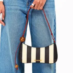 Jacquemus Cowhide Pearl Decor Bag