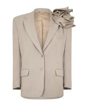 Magda Butrym Casual And Minimalist Suit Jacket - Nude