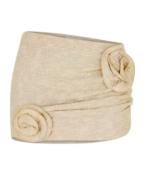 Magda Butrym Sculpted Rose Mini Skirt