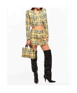 Balmain Glitter Tweed Mini Skirt