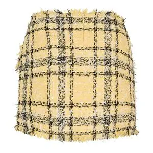 Balmain Glitter Tweed Mini Skirt