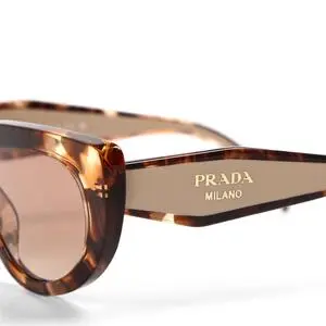 Prada Cat Eye Sunglasses With Tortoiseshell Finish