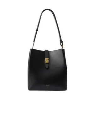 Soeur Minimalist Bucket Bag - Black