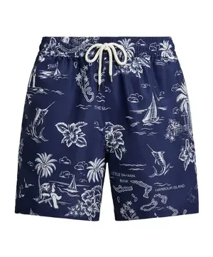 Polo Ralph Lauren Printed Swimming Trunks - Black