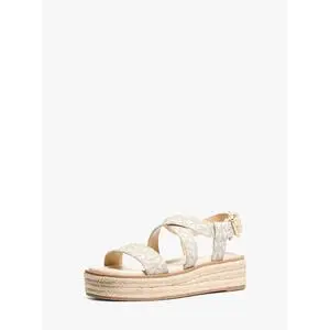 Michael Kors Lynn Platform Espadrille Sandals - Nude