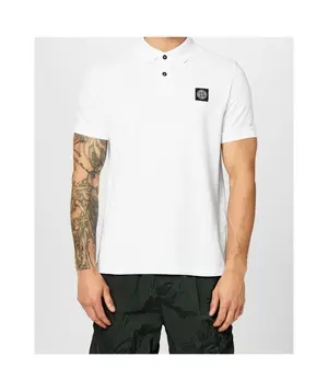 Stone Island Short Sleeve Logo Polo Shirt