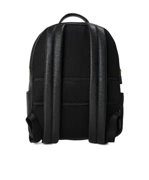 Michael Kors Textured Leather Backpack With Gold Tone Hardware