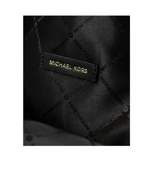 Michael Kors Textured Leather Backpack With Gold Tone Hardware