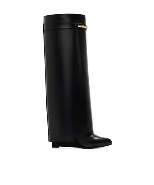 Givenchy Knee-high Boots With Structured Design - Black