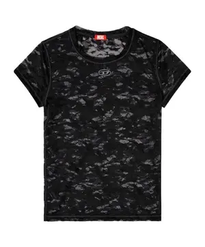 Women's Black Crew Neck T-Shirts