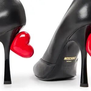 Moschino Low-cut Stiletto Heels With Heart Detail