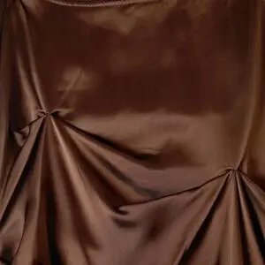 GANNI Satin Tuck Maxi Skirt