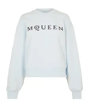 Alexander McQueen Logo Crew Sweatshirt - White