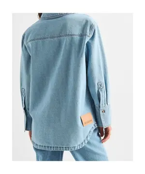 JOSEPH Button-down Denim Shirt - Ice-blue
