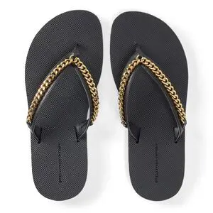 Stella McCartney Chain Accent Flip Flops