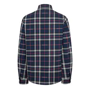 Gucci Plaid Logo Bomber Jacket