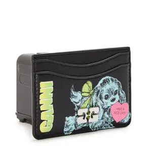 GANNI Printed Card Holder