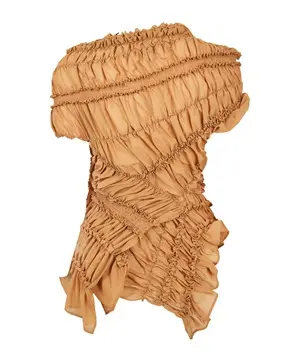 Magda Butrym Short-sleeve Top - Brown