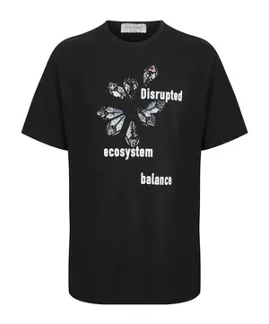 Yohji Yamamoto Printed Short-sleeved T-shirt