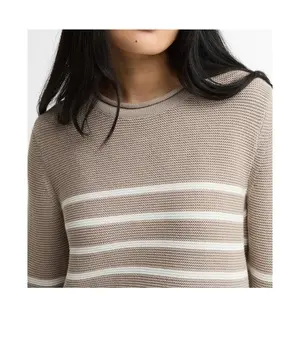 Barbour Striped Crew Neck Fine Knit Sweater