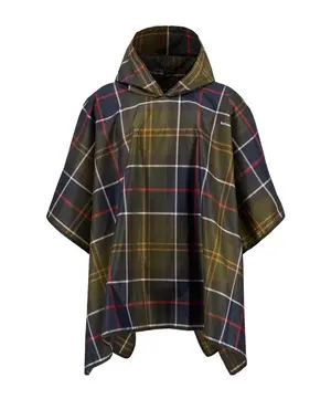 Barbour Plaid Waterproof Hooded Jacket - Black