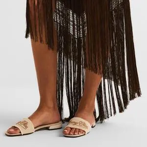 JIMMY CHOO Simple Flat Sandals