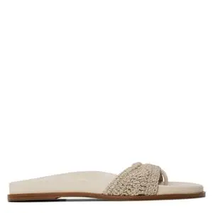 Magda Butrym Crochet Strap Flat Sandals - Nude