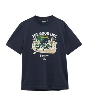 Barbour Printed T-shirt - Navy Blue