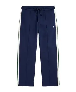 Polo Ralph Lauren Soft Fleece Straight-leg Pants With Drawstring Waist - Blue