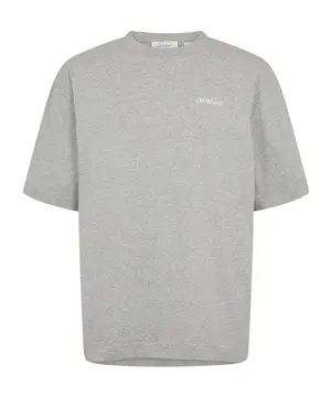 Off-White Loose-fitting Minimalist T-shirt - Gray