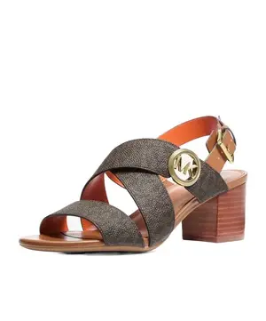 Michael Kors Logo Strappy High Heel Sandals