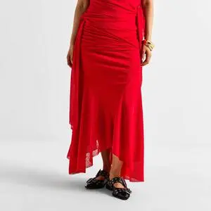 GANNI Draped Jersey Skirt
