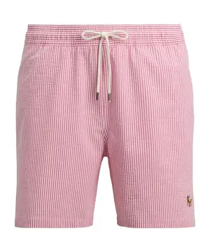 Polo Ralph Lauren Striped Swimming Trunks - Pink