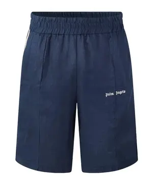 Palm Angels Comfortable Versatile Sports Shorts - Blue