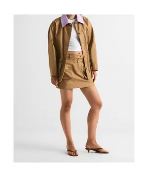 Casablanca Belted Utility Mini Skirt