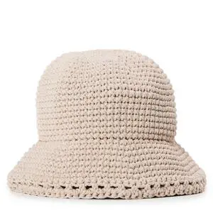Magda Butrym Crochet Bucket Hat - Nude