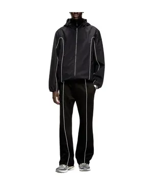 DIESEL® Hooded Zip-up Jacket - Black