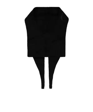 GANNI Wool Head Wrap - Black