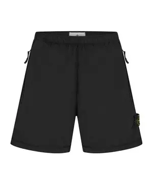 Stone Island Fitted Casual Shorts - Black