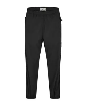 Stone Island Logo Patch Trousers - Black