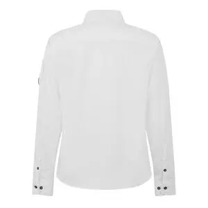 C.P. COMPANY Cotton Long Sleeve Overshirt - White