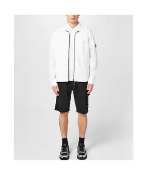 C.P. COMPANY Cotton Long Sleeve Overshirt - White
