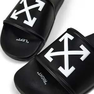Off-White Logo Pool Sliders