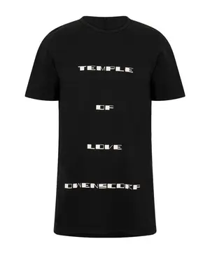 Rick Owens Crew Neck Short Sleeve T-shirt - Black