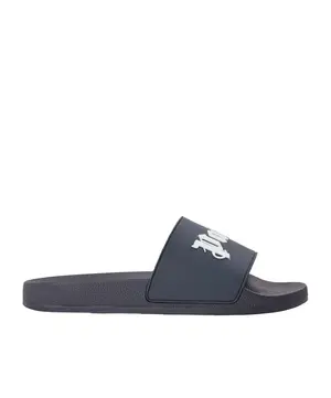 Palm Angels Logo Slides - Black