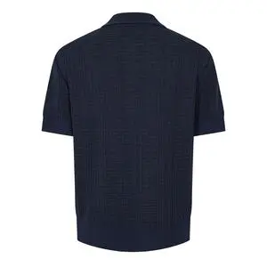 Balmain Mono Short Sleeve Polo Shirt