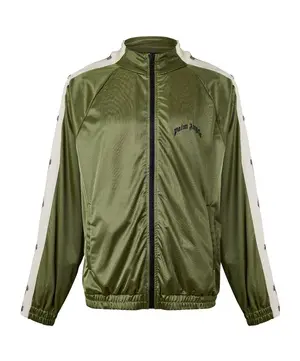 Palm Angels Color-block Long Sleeve Jacket - Green
