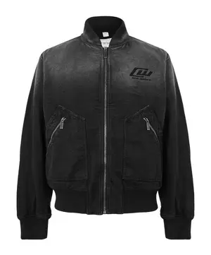 Off-White Bomber Jacket With Chest Logo