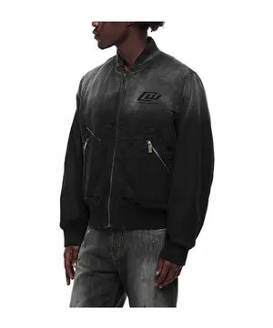 Off-White Bomber Jacket With Chest Logo