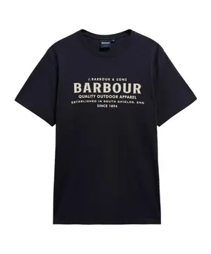 Barbour Printed T-shirt - Deep Navy Blue